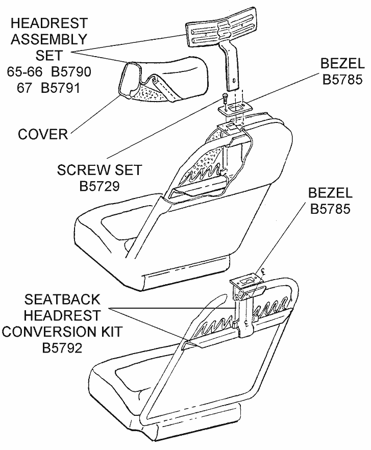 Seat Headrest Components Diagram View Chicago Corvette Supply Seat Headrest Components Diagram View Chicago Corvette Supply